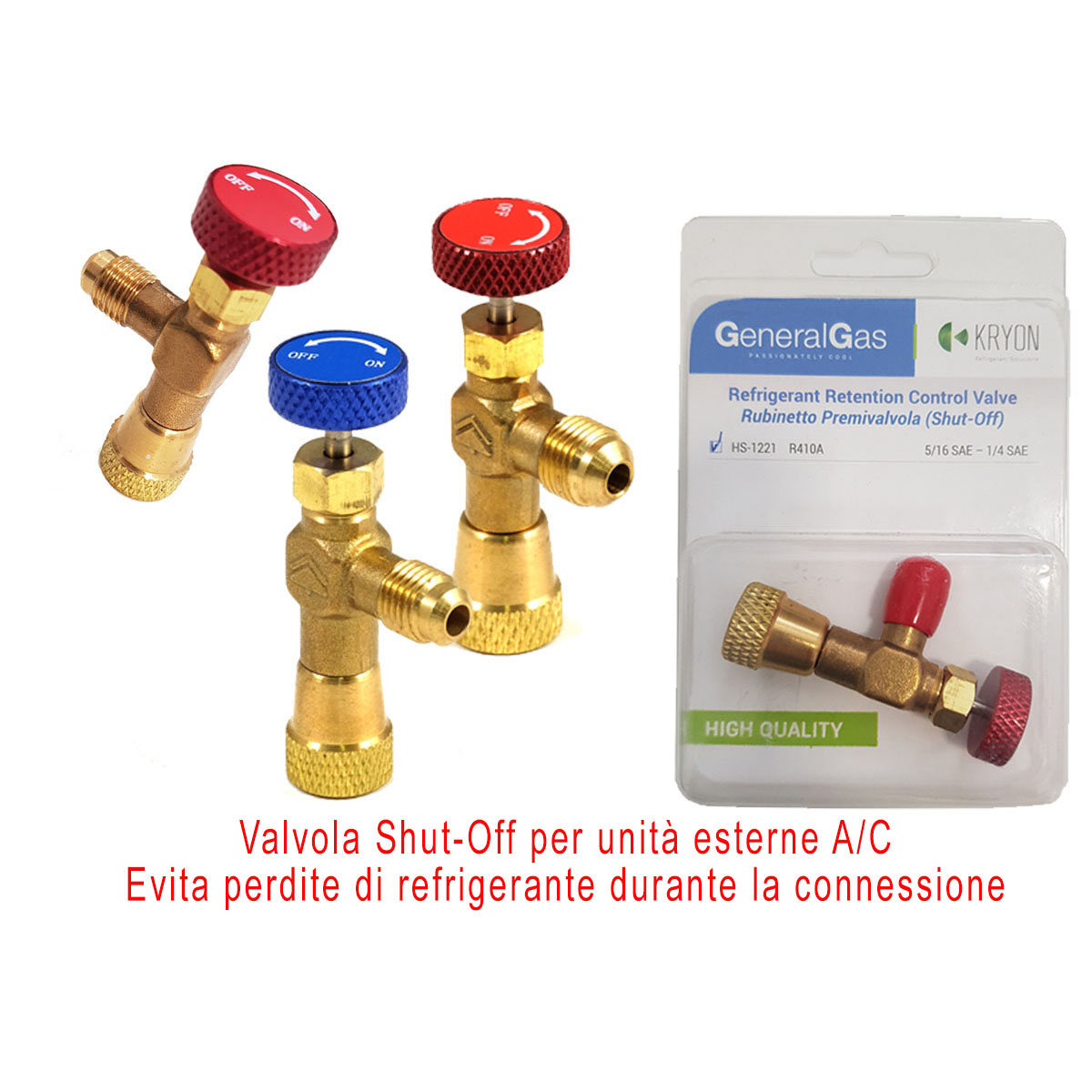 Shut-off valve R32 inlet ½