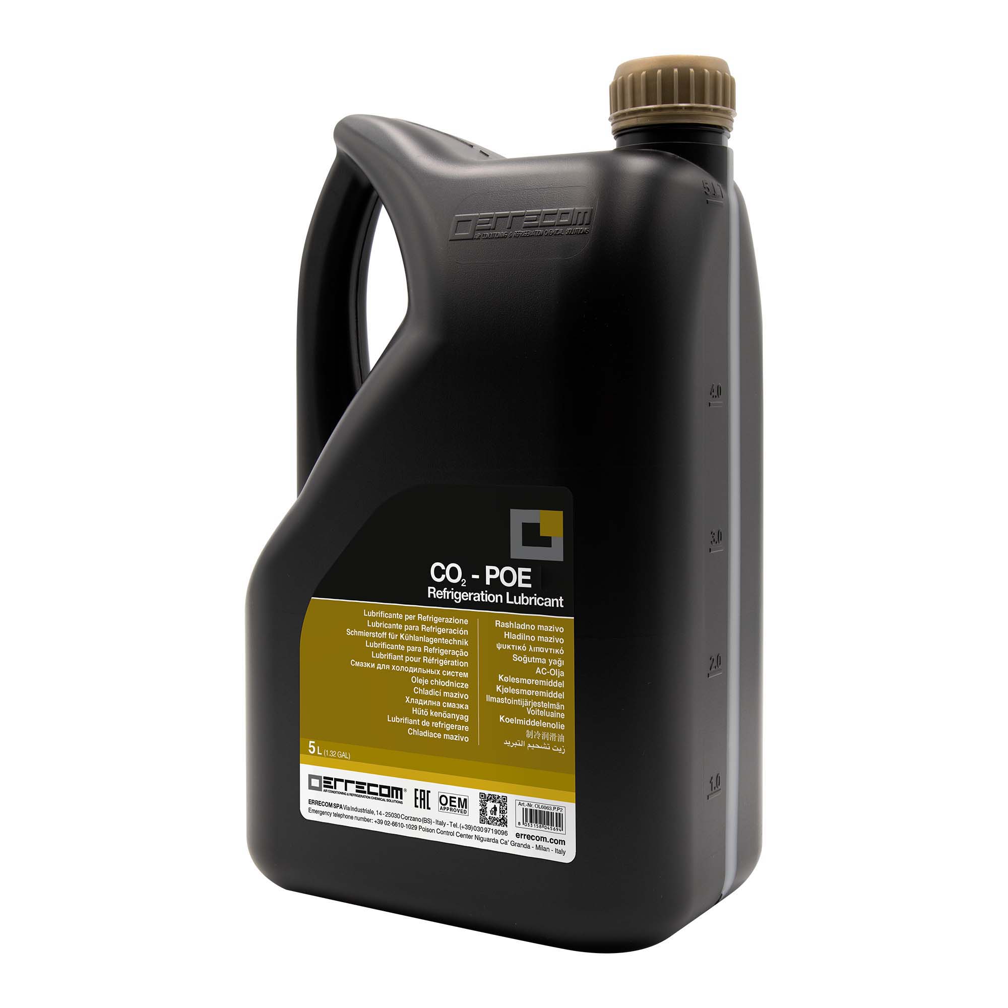 Lubricants POE and PAG for CO2 R-744 (commercial refrigeration)